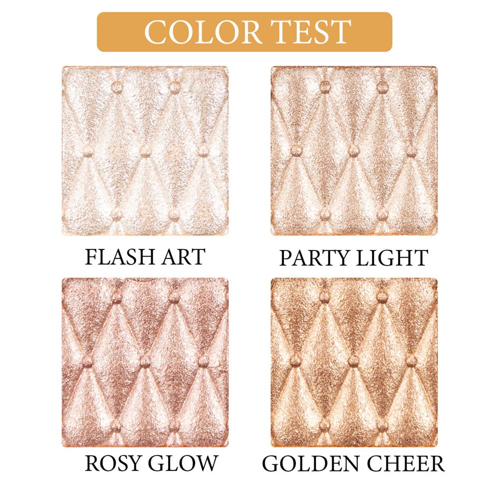 4-color highlighter makeup palette shimmer bronze contour shadow illumination highlight eyeshadow palette eyeshadow cosmetic set