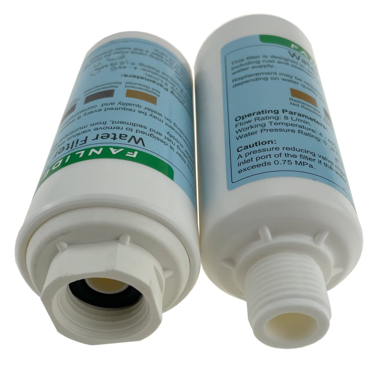 Bidet water filter for electronic bidet seats, FANLIDE Toilet water filter system 1/2" Threads (2 Filters)