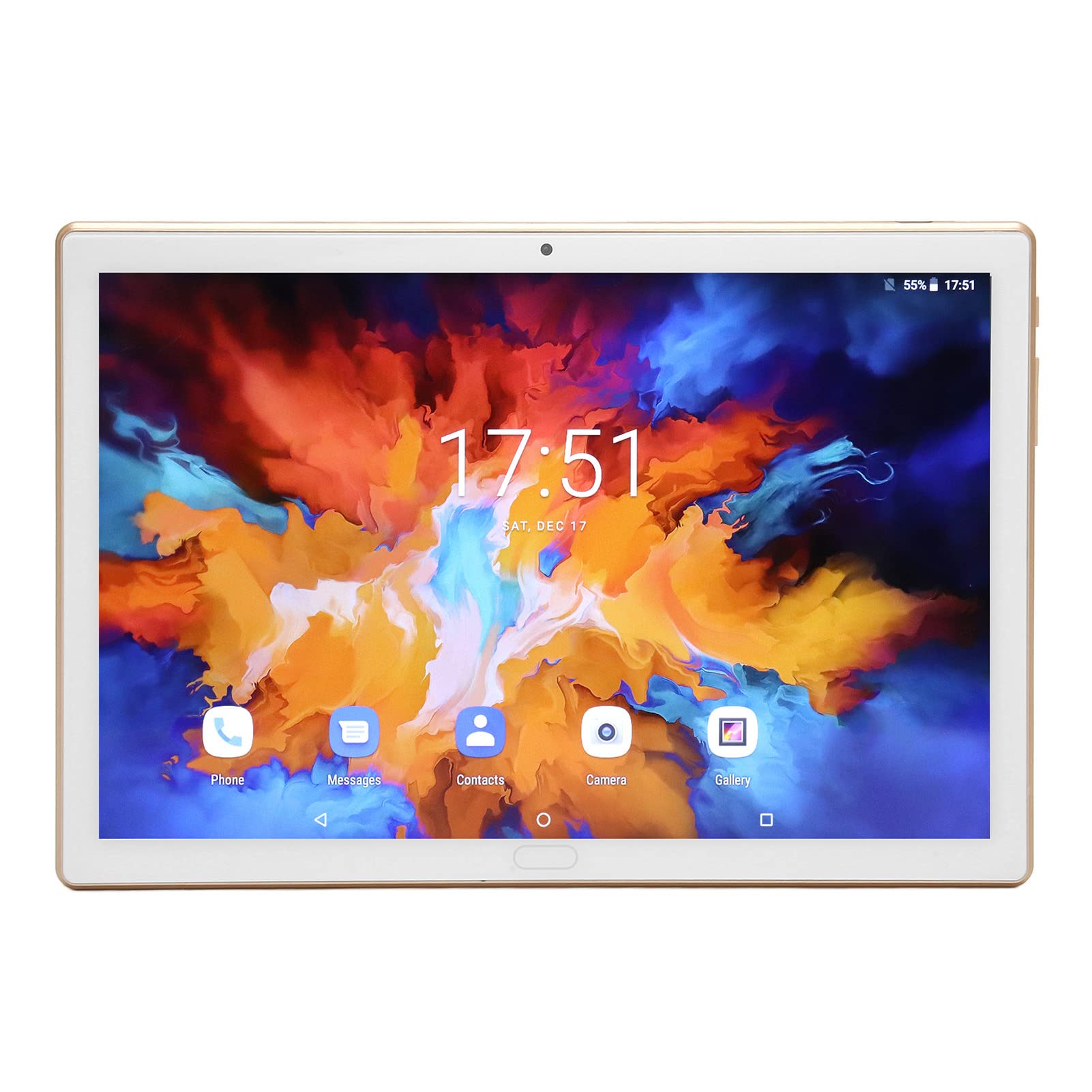 ciciglow 10.1 Inch Tablet, 1080P FHD IPS Display, 8GB RAM 128GB ROM, 5MP+13MP Camera, for Android 11.0, MTK6580 Octa Core CPU, 5G WiFi, 6000mAh (Gold)