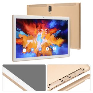 ciciglow 10.1 Inch Tablet, 1080P FHD IPS Display, 8GB RAM 128GB ROM, 5MP+13MP Camera, for Android 11.0, MTK6580 Octa Core CPU, 5G WiFi, 6000mAh (Gold)