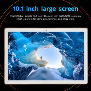 ciciglow 10.1 Inch Tablet, 1080P FHD IPS Display, 8GB RAM 128GB ROM, 5MP+13MP Camera, for Android 11.0, MTK6580 Octa Core CPU, 5G WiFi, 6000mAh (Gold)