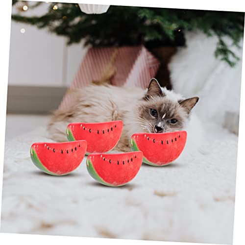 Hoement 6pcs Simulated Watermelon Fake Watermelon Slices Faux Watermelon Display School Decoration Simulation Watermelon Slices Photography Props Plant Decorate Fruit Slices Model Foam