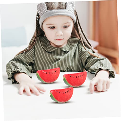 Hoement 6pcs Simulated Watermelon Fake Watermelon Slices Faux Watermelon Display School Decoration Simulation Watermelon Slices Photography Props Plant Decorate Fruit Slices Model Foam