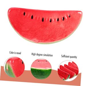 Hoement 6pcs Simulated Watermelon Fake Watermelon Slices Faux Watermelon Display School Decoration Simulation Watermelon Slices Photography Props Plant Decorate Fruit Slices Model Foam