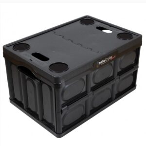 Greenmade InstaCrate Grande Black Collapsible Storage Container with Lid 16.5 Gallon Made in USA