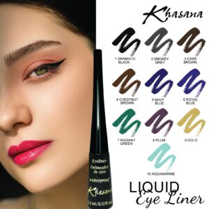 Khasana Waterproof Liquid Eyeliner #5 Navy Blue