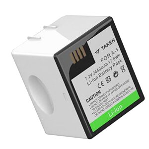 taken batteries for arlo pro and arlo pro 2, 7.2v 2440mah lithium ion rechargeable camera batteries (vma4400 vmc4030 vmc4030p vma4200 a-1 a-1b a-1c)