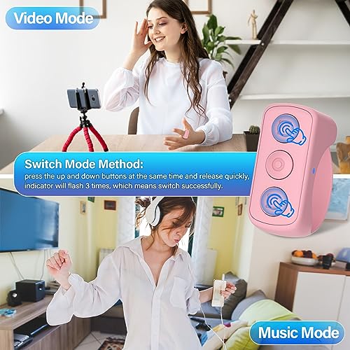 Tiktok Scrolling Ring Kindle APP Page Turner - Bluetooth Scrolling Ring Camera for Shutter Selfie Recording - TIK Tok Remote Control Ring for iPhone iPad Android (Not for Kindle Devices) (White)