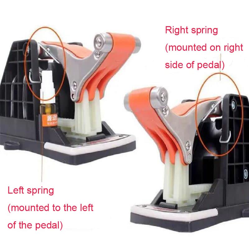 NentMent 2 Pack Spin Mop Bucket Spring Replacement Right Left Side Rebound V-Shaped Torsion Springs Foot Stepping Rotating Mop Buckets Spring Repair Parts