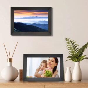 Tibuta 8 Inch WiFi Digital Photo Frame with Touchscreen, Auto-Rotation, Share Photos and Videos via APP...