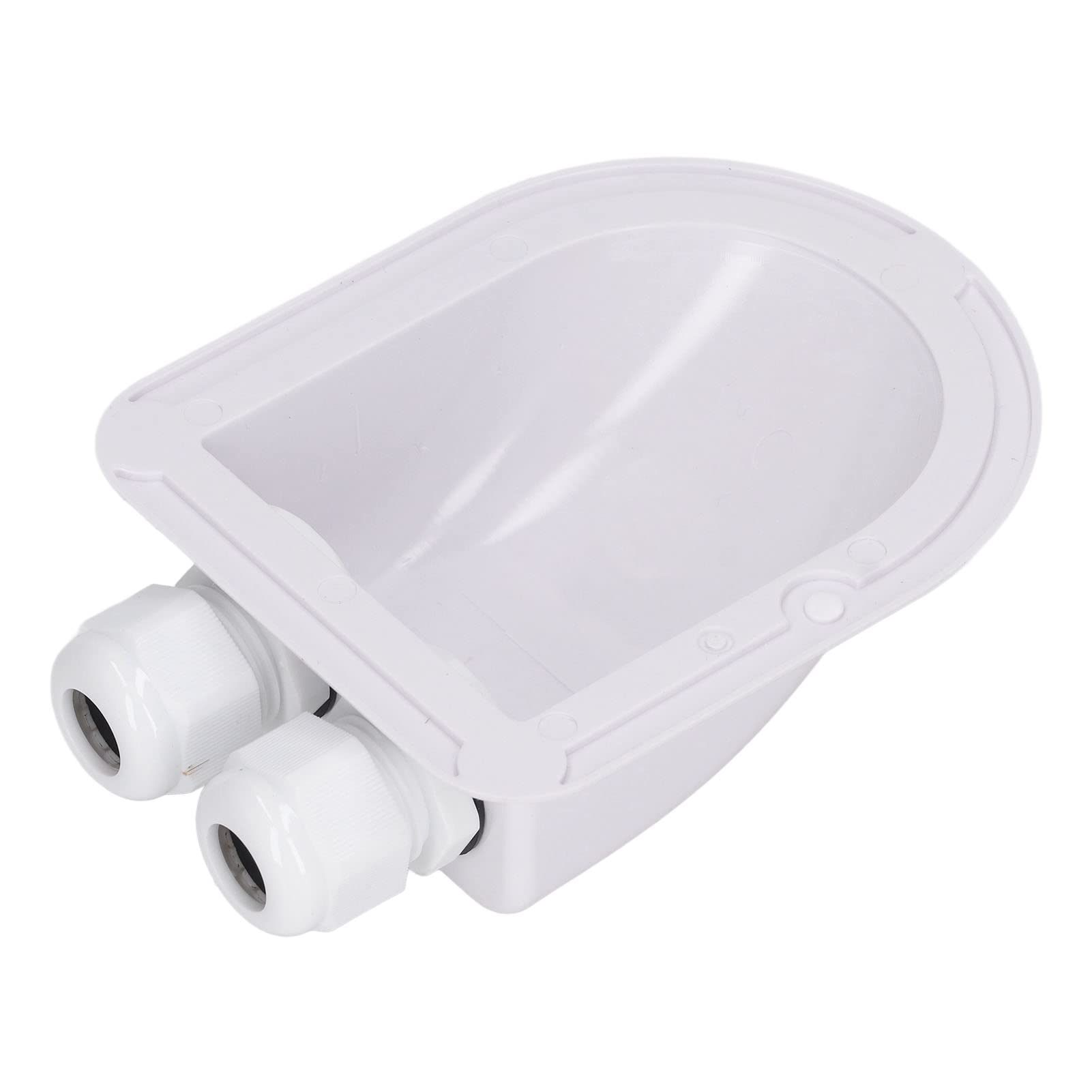 Solar Entry Housing, UV Resistance Cable Entry Gland Box Waterproof for Caravan (White)