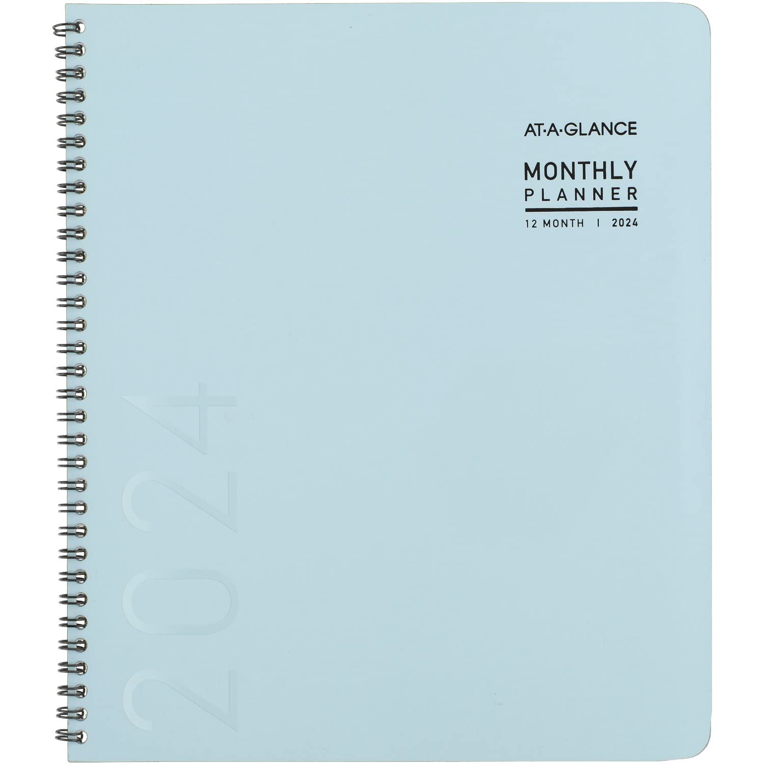 AT-A-GLANCE 2024 Monthly Planner, 9" x 11", Large, Contemporary Lite, Sky Blue (7026XL3824)