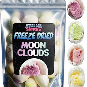 Premium Freeze Dried Candy - Moon Clouds Freeze Dried Candy Shipped in Box for Extra Protection - Space Age Snacks Freeze Dry Candy Freetles for All Ages (4 Ounce)