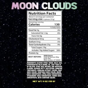 Premium Freeze Dried Candy - Moon Clouds Freeze Dried Candy Shipped in Box for Extra Protection - Space Age Snacks Freeze Dry Candy Freetles for All Ages (4 Ounce)