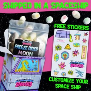 Premium Freeze Dried Candy - Moon Clouds Freeze Dried Candy Shipped in Box for Extra Protection - Space Age Snacks Freeze Dry Candy Freetles for All Ages (4 Ounce)