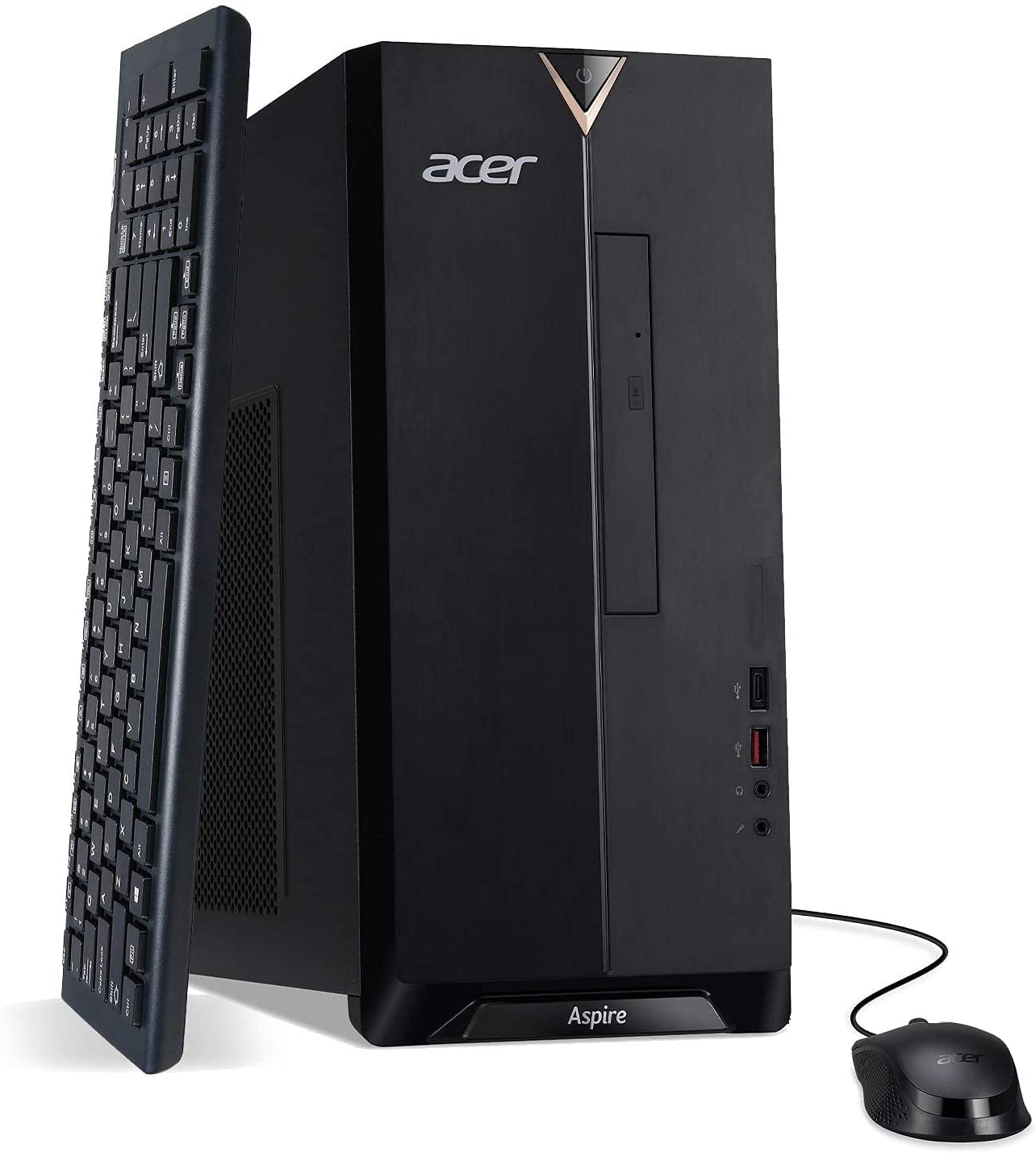 acer 2022 Aspire Mini Tower Desktop 10th Intel i5-10400 6-Core CPU- UHD Graphics - 32GB DDR4-512GB NVMe SSD + 1TB HDD - DVD Writer - WiFi 6 RJ45 HDMI Windows 10 Pro w/ 32GB USB Drive