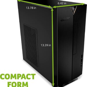 acer 2022 Aspire Mini Tower Desktop 10th Intel i5-10400 6-Core CPU- UHD Graphics - 32GB DDR4-512GB NVMe SSD + 1TB HDD - DVD Writer - WiFi 6 RJ45 HDMI Windows 10 Pro w/ 32GB USB Drive