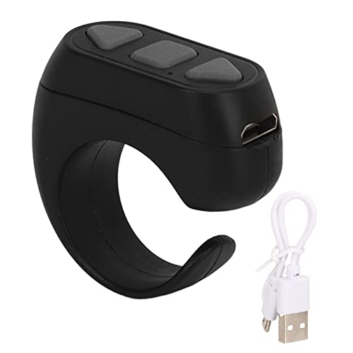 Page Turner, Stable Signal ABS Phone Remote Control Ergonomic for Watching TV (Black)