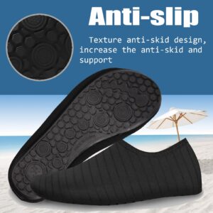 Water Shoes for Women Quick-Dry Aqua Socks Men Barefoot Shoes Swim Beach Accessories Slip-On Yoga Surf Aquatic Sports Black3-42/43