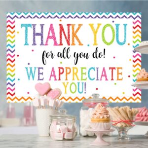 5x3ft Thank You for All You Do Backdrop Congratulations Graduates Background Be Thankful to The Teacher Doctor Staff in Class of 2023 Prom Photography for Senior Year Party Decoration Banner