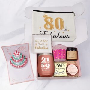 80th Birthday Gifts for Women, Happy 80th Birthday Gifts for Her Best Friend Mom Sister Wife Turning 80, Gift for 80 Year Old Woman Birthday Unique, Funny Birthday Gift Box Ideas