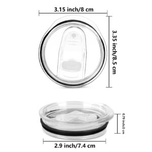 Wzaytia 2 Pack Replacement Lid for Skinny Tumbler 30 Oz, Fits for 2.9 Inch Inner Diameter, BPA Free Skinny Tumbler Lids