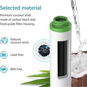 AQUA CREST FQK1K Under Sink Water Filter, 1320 Gallons, Replacement for GE FQK1K, FQK2J, GXK185K and GX1S50R (Pack of 2)