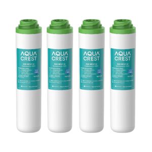 aquacrest fqk2j under sink water filter, replacement for ge fqk2j, fqk1k, 1320 gallons dual flow drinking water replacement filters (4 count)