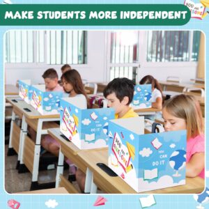 36 Pcs Desk Dividers Privacy Boards for Student Classroom Privacy Folders for Student Desks Study Carrels Reduces Distractions for School Student Tests, 15.76 x 13.3 x 11.8 inches (You are Awesome)