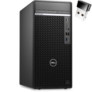 dell optiplex 7000 business tower desktop, 12th gen intel 12-core i7-12700, 32gb ddr5 ram, 2tb pcie ssd + 1tb hdd, dvdrw, ethernet, usb wifi adapter, windows 11 pro