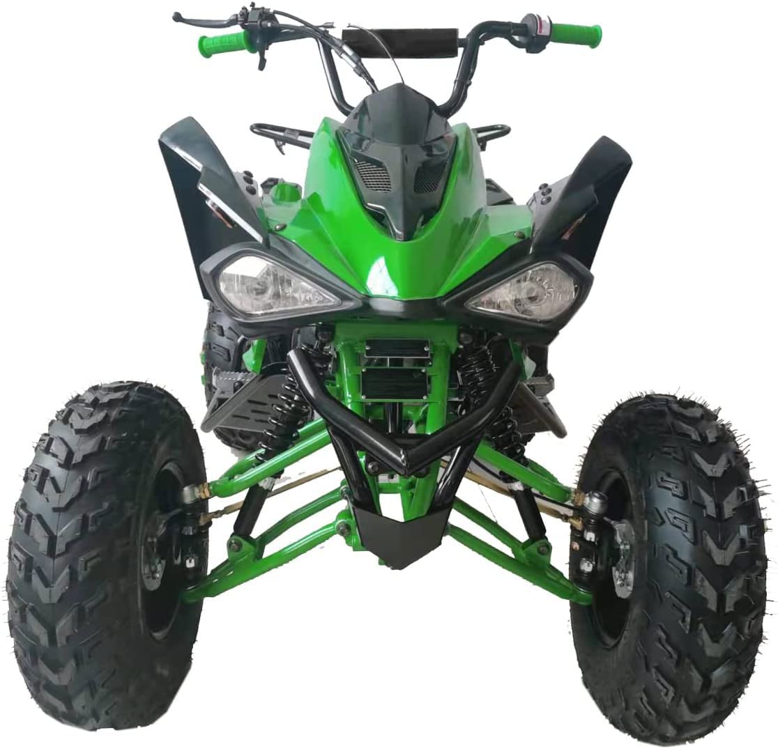 HHH 200cc Sports ATV with LED Headlights Automatic Transmission with Reverse, Big 23"/22" Tires! | Green