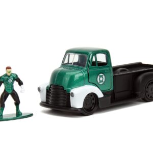 DC Comics 1:32 1952 Chevrolet COE Pickup Die-Cast Car & 1.65" Green Lantern Figure, Toys for Kids and Adults