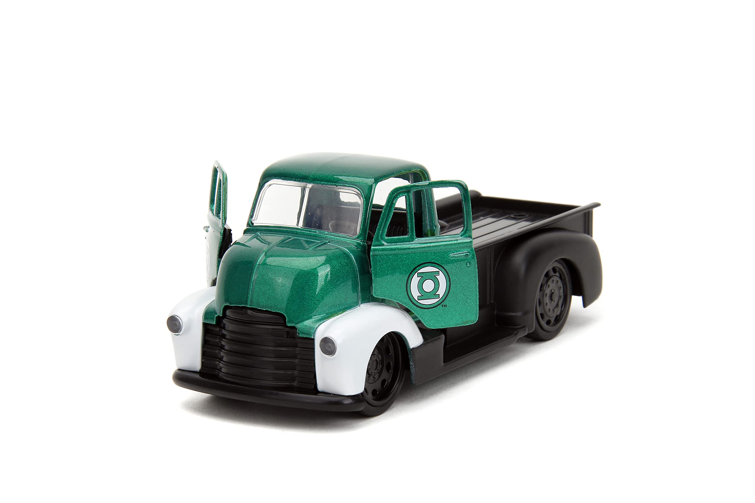 DC Comics 1:32 1952 Chevrolet COE Pickup Die-Cast Car & 1.65" Green Lantern Figure, Toys for Kids and Adults