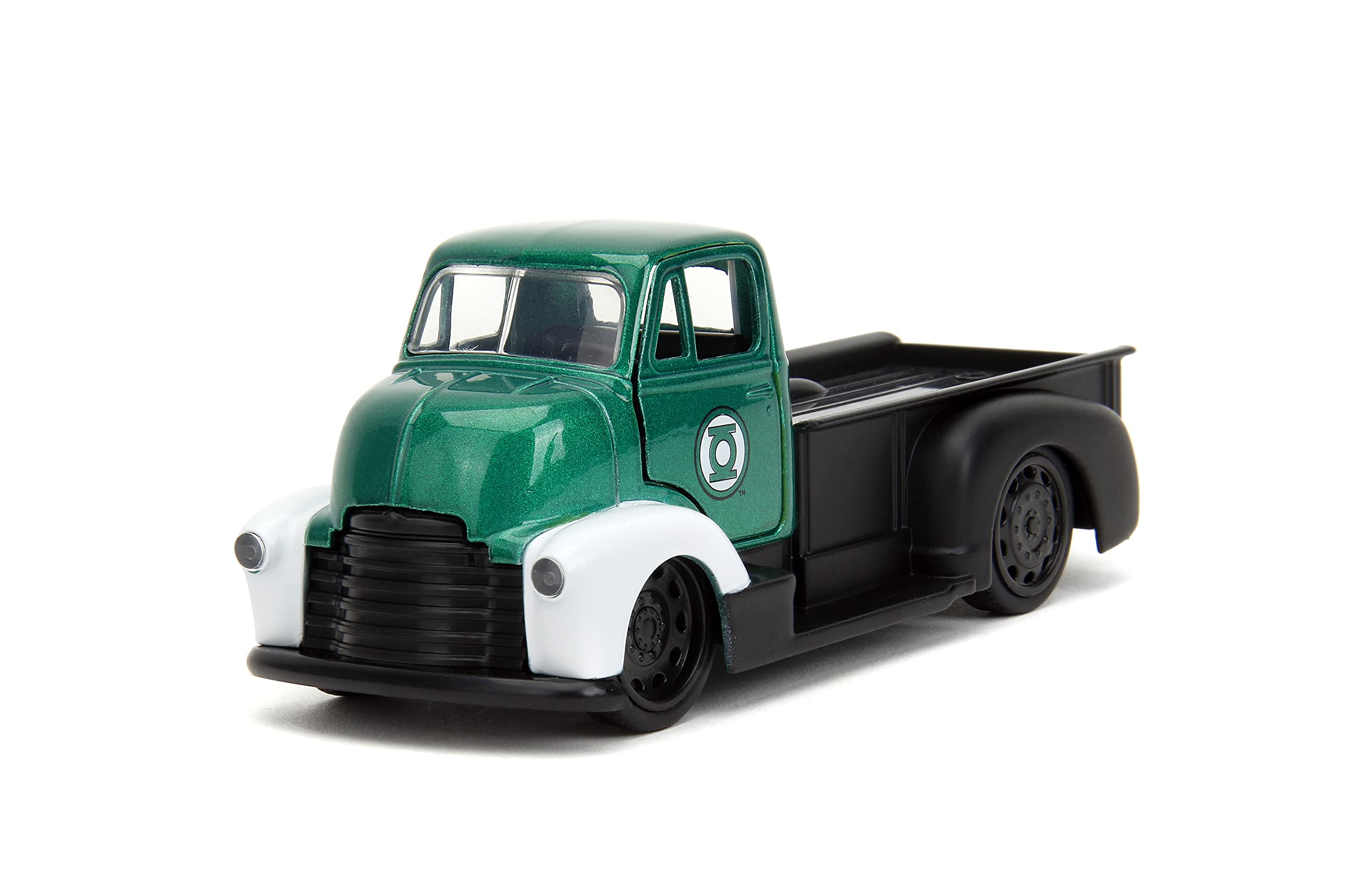 DC Comics 1:32 1952 Chevrolet COE Pickup Die-Cast Car & 1.65" Green Lantern Figure, Toys for Kids and Adults