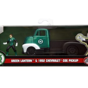 DC Comics 1:32 1952 Chevrolet COE Pickup Die-Cast Car & 1.65" Green Lantern Figure, Toys for Kids and Adults