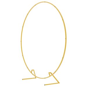 Wokceer Round Backdrop Stand 6FT Circle Balloon Arch Frame Circle Backdrop Stand Gold Round Arch for Wedding Birthday Party Bridal Shower Anniversary Event Ceremony Decoration