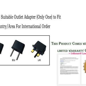 UpBright 19V AC/DC Adapter Compatible with Marbero M822 MAX M822MAX 200W Portable Power Station 148WH 172WH Camping Solar Generator Bank 14.8V 40000mAh Li-ion Battery 16.4V-24V 1.5A Supply Charger PSU