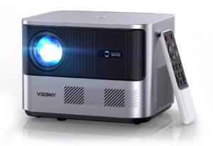 vizony fhd 1080p projector 4k support, 800ansi 5g wifi bluetooth projector, outdoor projector with full-sealed engine/electric focus/4p4d/ppt/zoom, home movie projector compatible w/ios/android/pc/tv