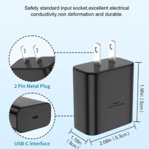 45W Samsung Super Fast Charger Type C 2 Pack for Samsung Galaxy S23 Ultra Charger S22 Ultra Charger S23/S23+/S22/S22+/S21/S20,Z Fold 4/Z Flip 4,Note 10/20,S8/S7/S7+,USB C Wall Charger with 6ft Cable