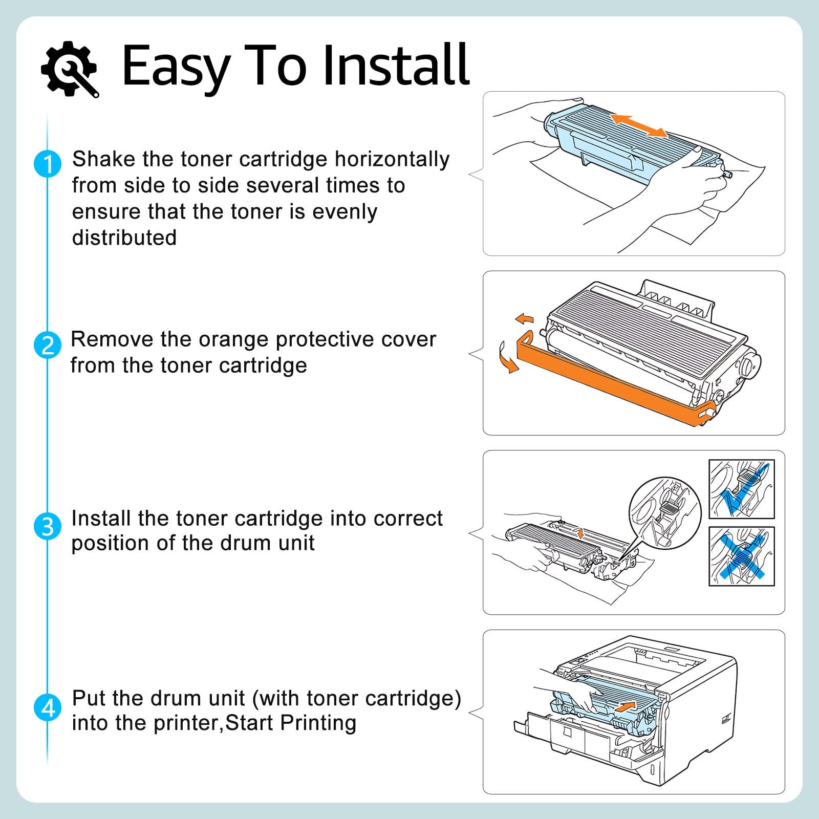 greencycle 1 Pack TN660 TN-660 TN630 TN-630 High Yield Toner Cartridge Compatible Replacement Compatible for Brother MFC-L2700DW DCP-L2540DW HL-L2360DW L2380DW MFC-L2740DW Laser Printer