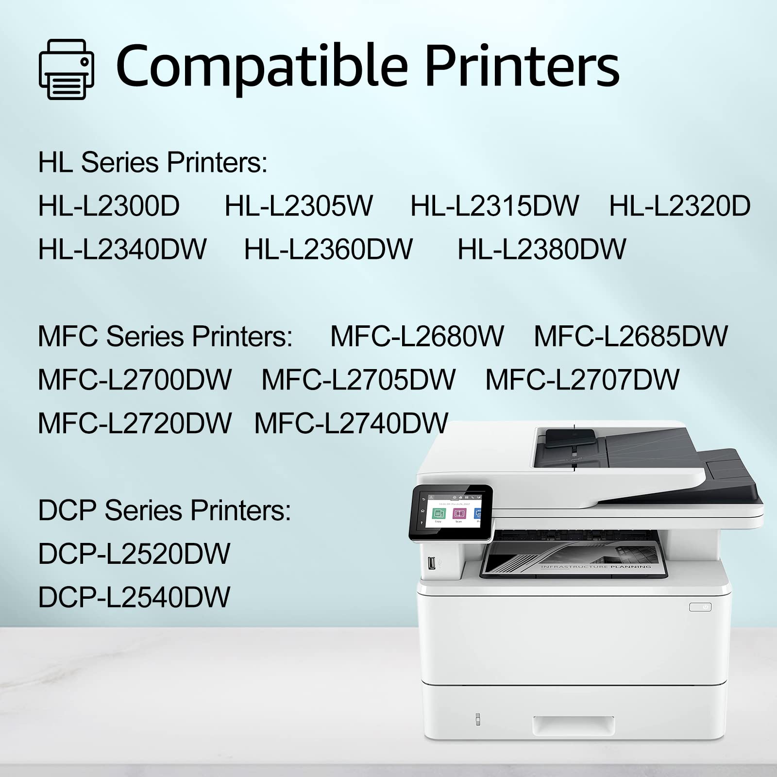 greencycle 1 Pack TN660 TN-660 TN630 TN-630 High Yield Toner Cartridge Compatible Replacement Compatible for Brother MFC-L2700DW DCP-L2540DW HL-L2360DW L2380DW MFC-L2740DW Laser Printer