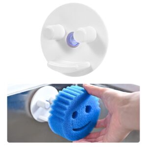 scrub sponge holder for kitchen sink - suction cup sponges holder - sink sponge caddy organizer daddy holder (1 pack)