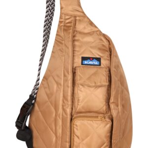 KAVU Original Rope Puff Diamond Quilted Mini Sling Pack - Taupe