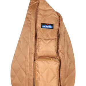 KAVU Original Rope Puff Diamond Quilted Mini Sling Pack - Taupe