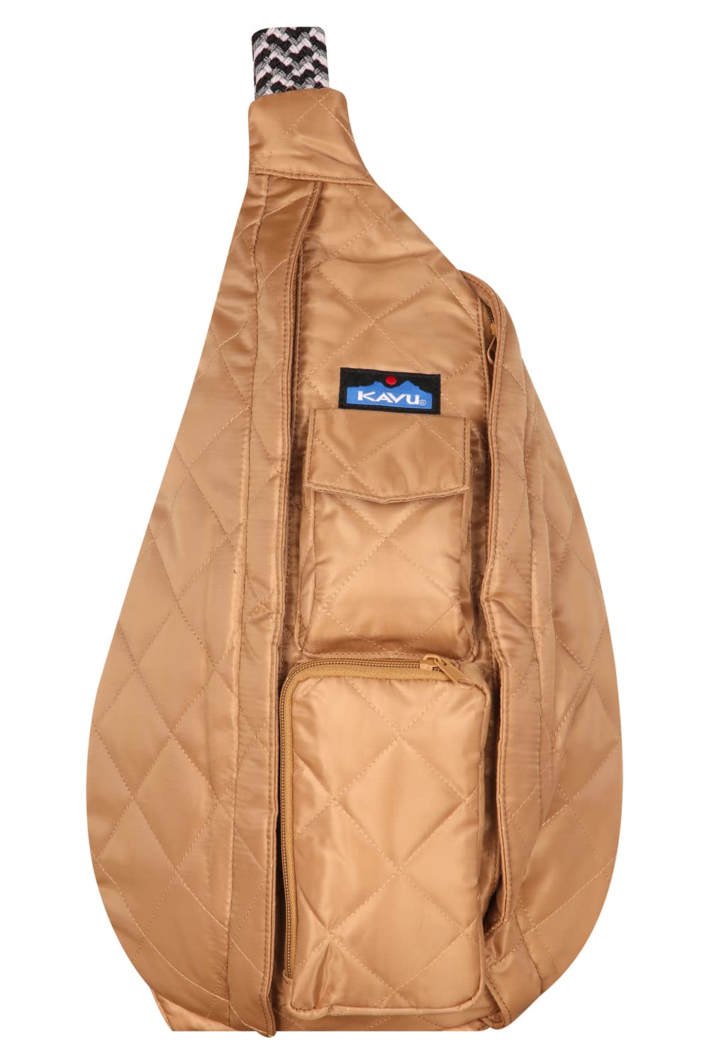 KAVU Original Rope Puff Diamond Quilted Mini Sling Pack - Taupe