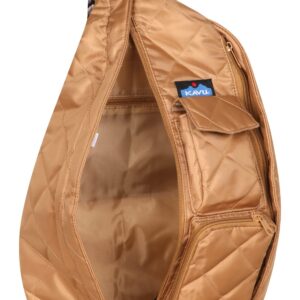 KAVU Original Rope Puff Diamond Quilted Mini Sling Pack - Taupe