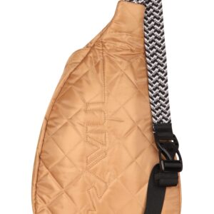 KAVU Original Rope Puff Diamond Quilted Mini Sling Pack - Taupe