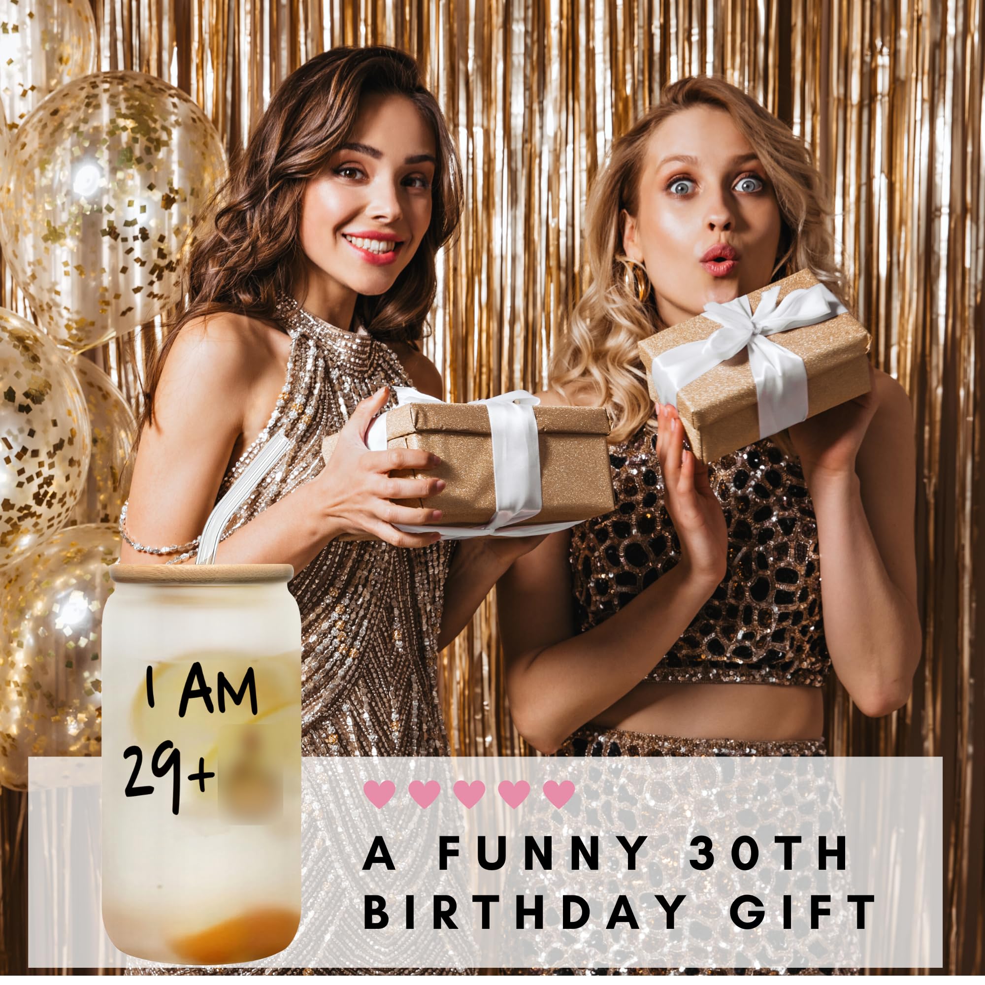 30th Birthday Gifts for Her - Happy 30th Birthday Decorations for Women Presents - Funny 30 Birthday Gifts for Women - 1993 30 Year Old Birthday Gifts for Wife, Friend, Coworker, Sister - Can Glass