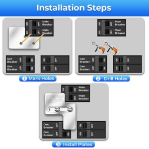 MOTOQUEEN Generator Interlock Kit Fits for Siemens 100 Amp/Murray 100 Amp Panel