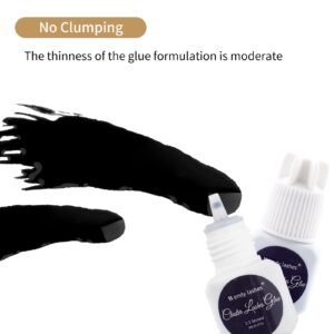 Lash Cluster Glue 5ml Black Glue DIY Lashes Professional and Self-use Glue and Lash Remover Rose Low Irritation for Lash Extensions/Lash Clusters Cream Remover